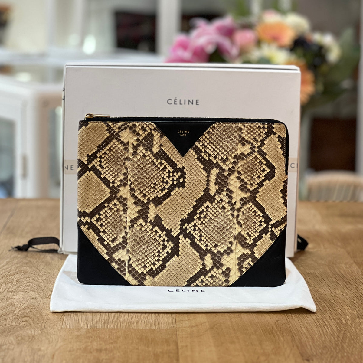 Celine Python Skin Clutch – ARMCANDY BAG CO
